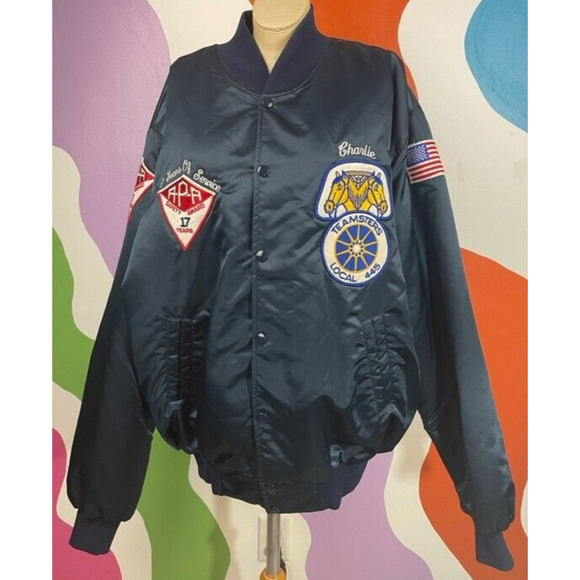 Viking | Jackets & Coats | Vintage Mechanic Jacket 3xl Bomber Viking ...
